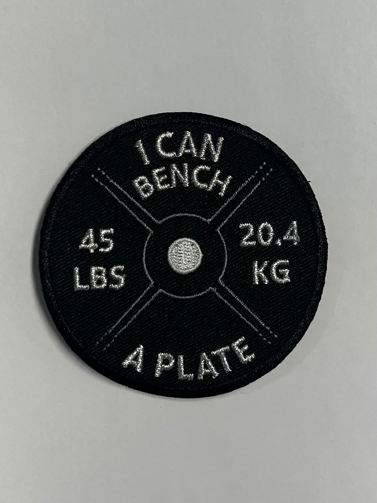 I Can Bench A Plate Velcro Patch - Etsy