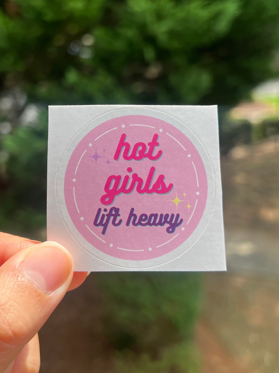 Hot Girls Lift Heavy Sticker - Etsy