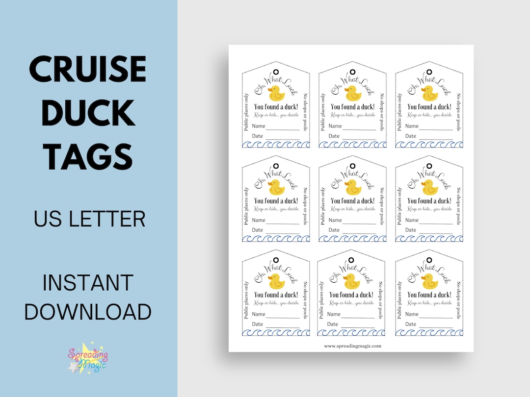 Cruise Duck Tags | Cruising Duck Tags | Cruising Ducks | Duck Tags ...