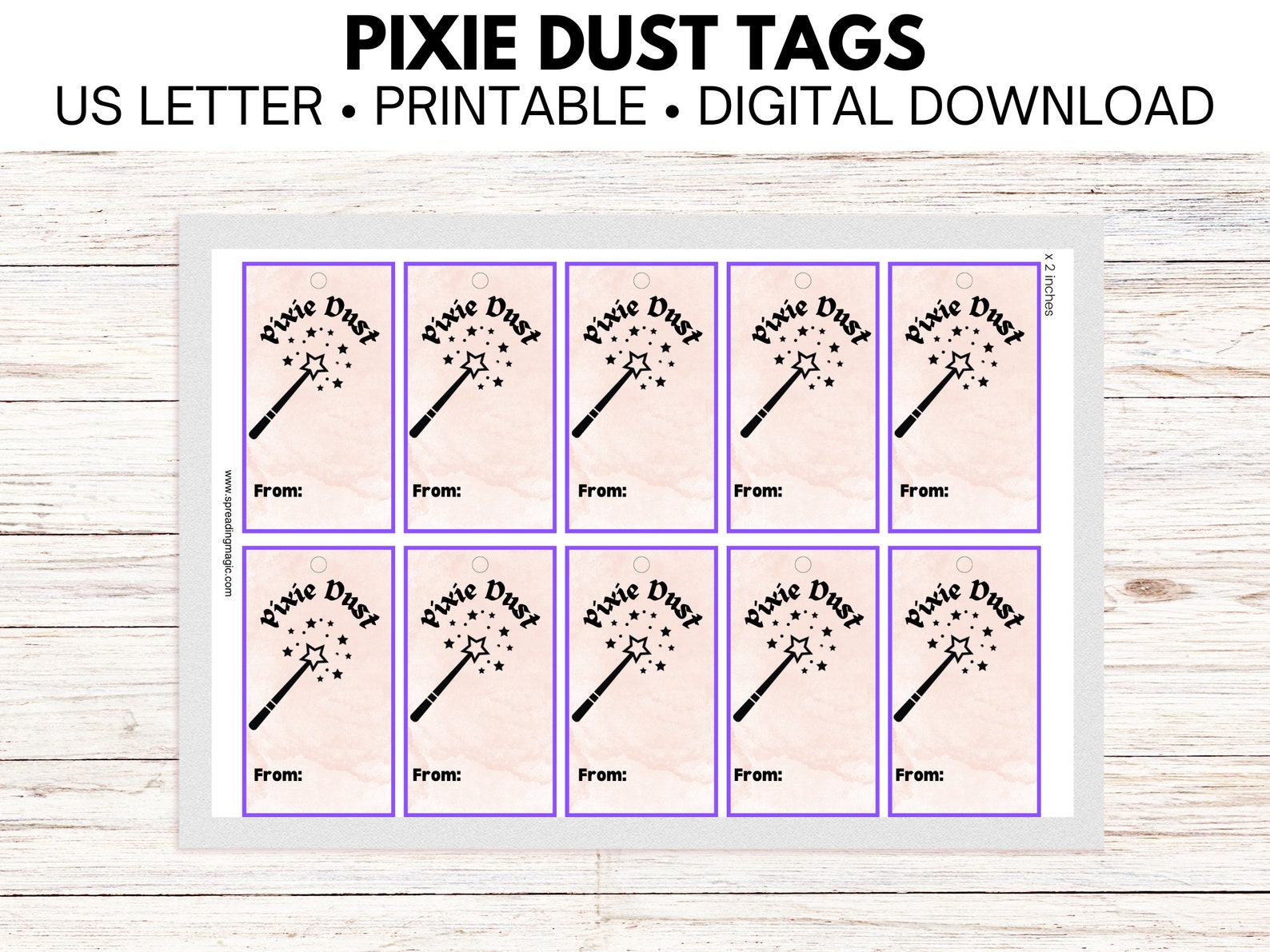 Pixie Dust Tags | Gift Tags | Pixie Dust | Pixie Dust Gifts | Pixie ...