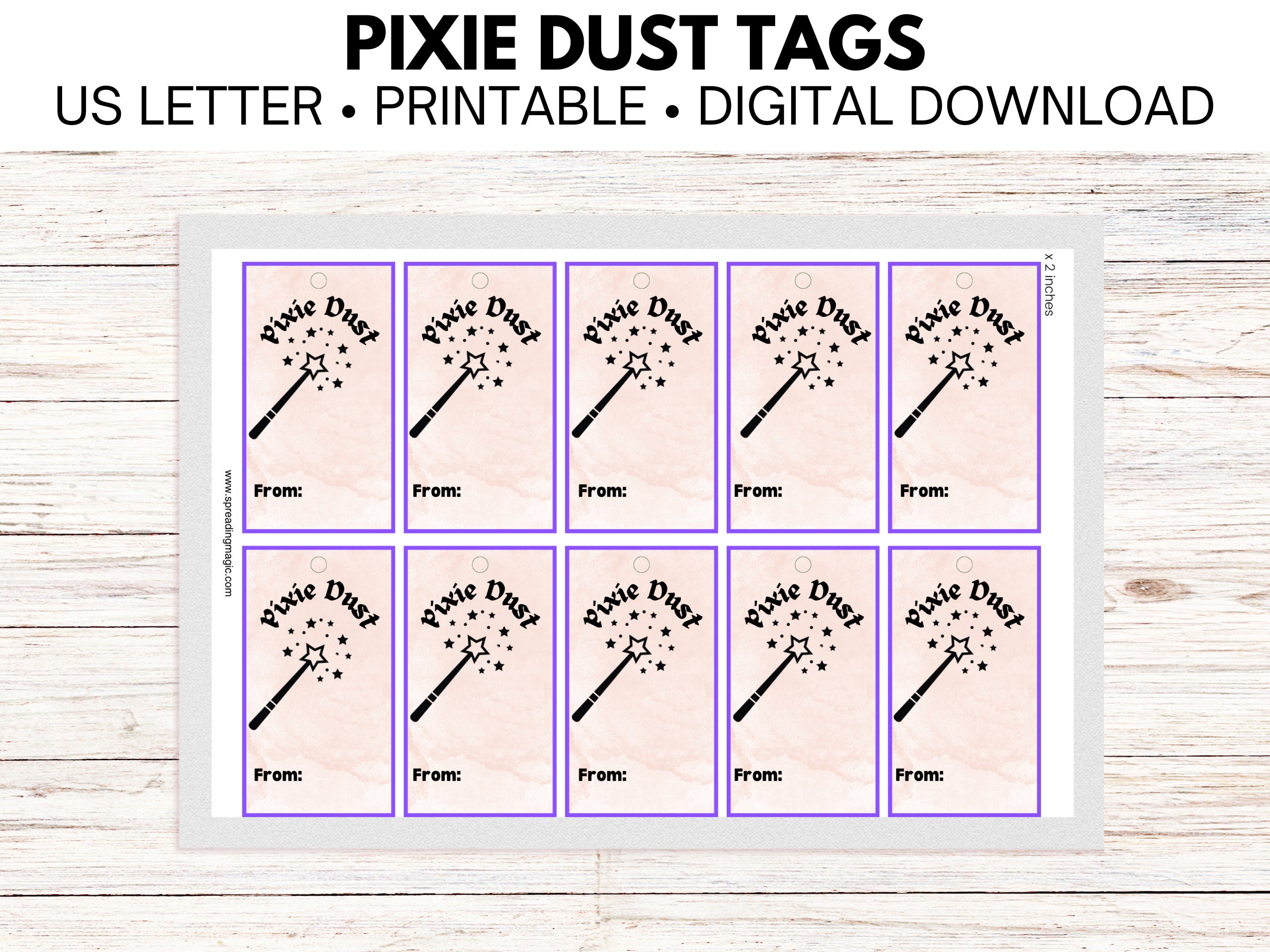 Pixie Dust Tags | Gift Tags | Pixie Dust | Pixie Dust Gifts | Pixie Dust Gift Tags - Etsy