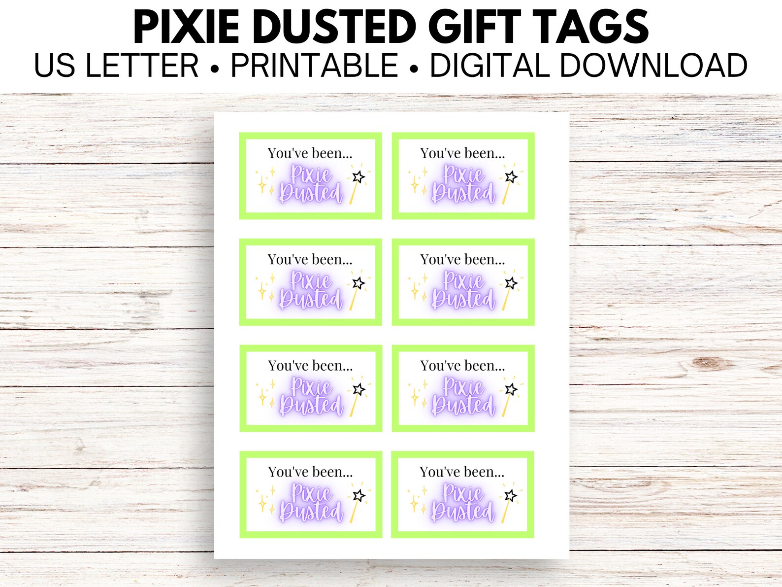 Pixie Dusted Gift Tags | Pixie Dust Tags - Etsy