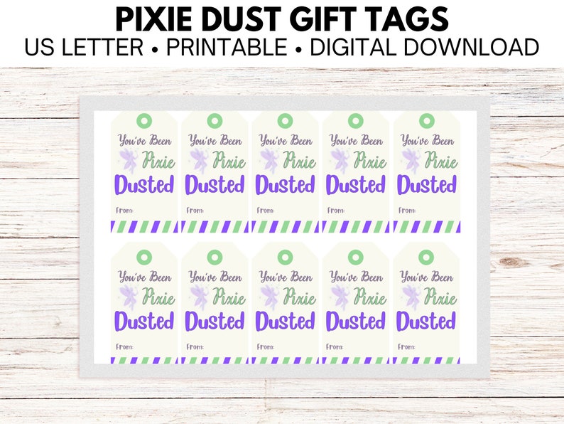Pixie Dust Gift Tags | Pixie Dust Tags - Etsy