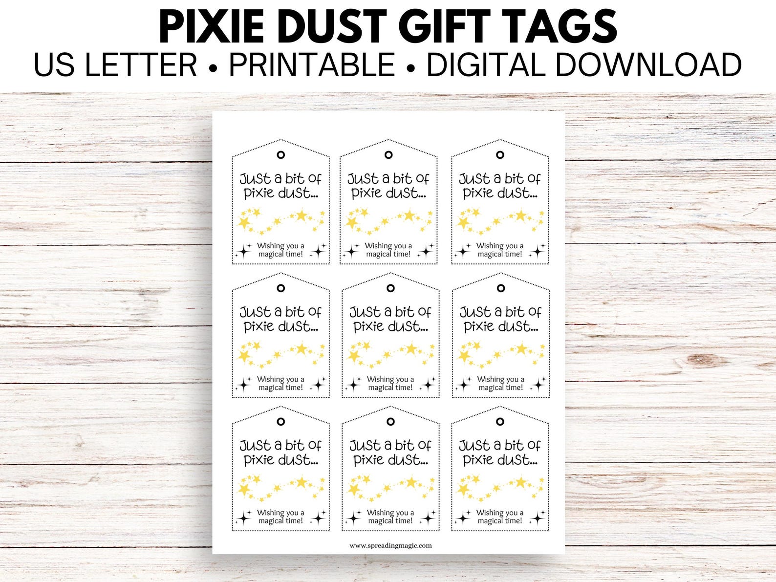 Pixie Dust Tags | Pixie Dust Labels | Pixie Dust Cards | Pixie Dust Gift Tags - Etsy