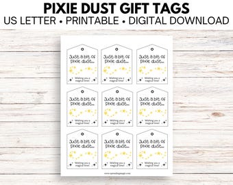 Pixie Dust Tags | Pixie Dust Labels | Pixie Dust Cards - Etsy