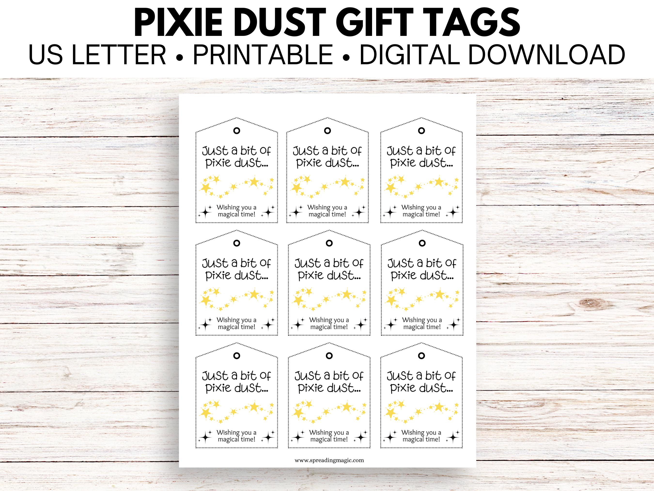 Pixie Dust Tags | Pixie Dust Labels | Pixie Dust Cards | Pixie Dust ...