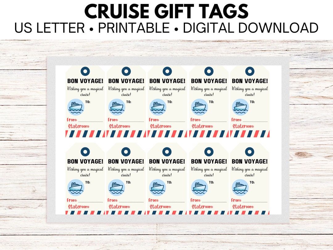 Fish Extender Tags | Cruise Gift Tags - Etsy