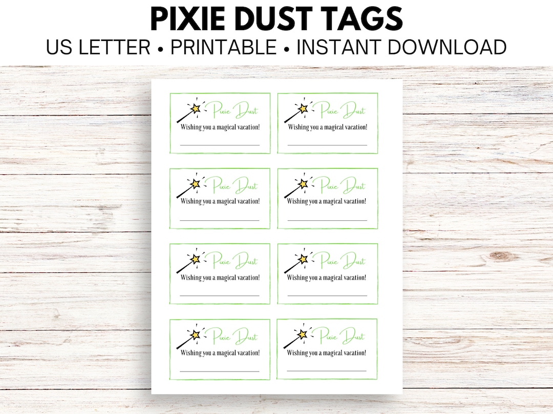 Pixie Dust Tags - Etsy