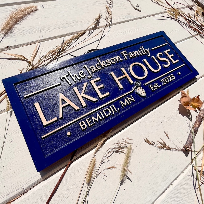 Custom Lake House Sign - Etsy