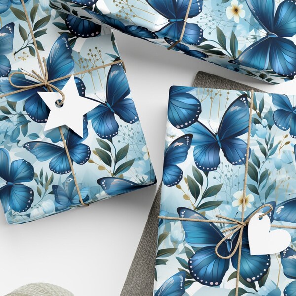 Butterfly Wrapping Paper Roll - Etsy