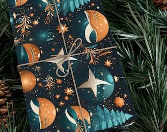 Seagull Christmas Wrapping Paper. Christmas Paper With a Gull. - Etsy