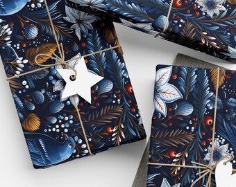 Sky Blue Cottage-core Wrapping Paper Gift Wrap Pretty - Etsy