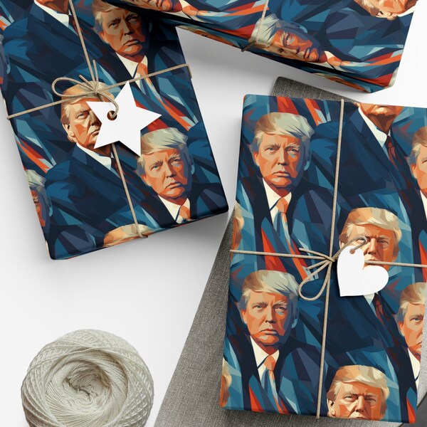 Trump Wrapping Paper - Etsy