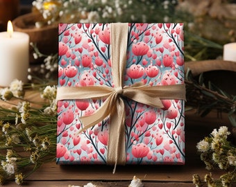 Enchanted Forest Wrapping Paper Moonlit Trees Gift Wrap Nature Night ...