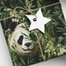 Panda Gift Wrap Panda Bear Black and White Panda in Green Bushes ...