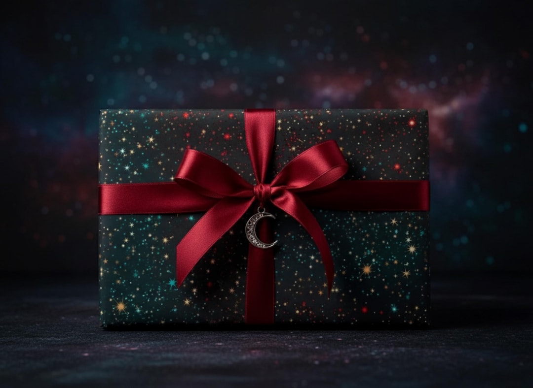 Midnight Stardust Gift Wrap Christmas Wrapping Paper Galaxy Stars ...