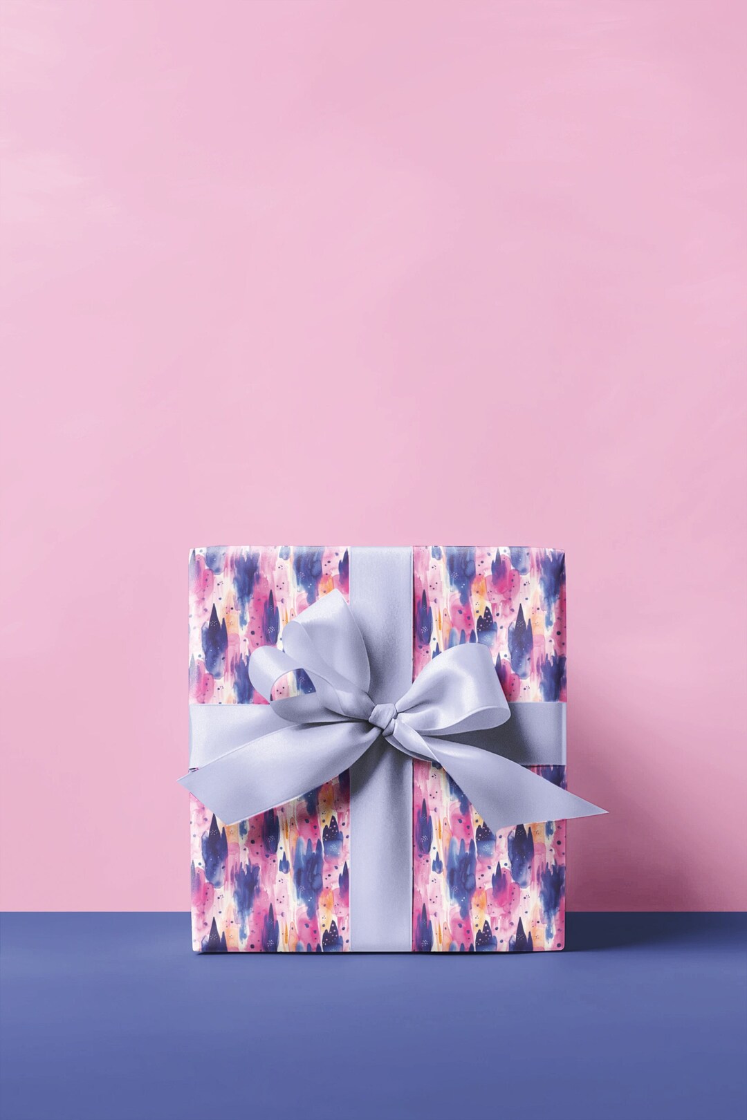 Watercolor Brush Stroke Wrapping Paper: Vibrant Gift Wrap - Etsy
