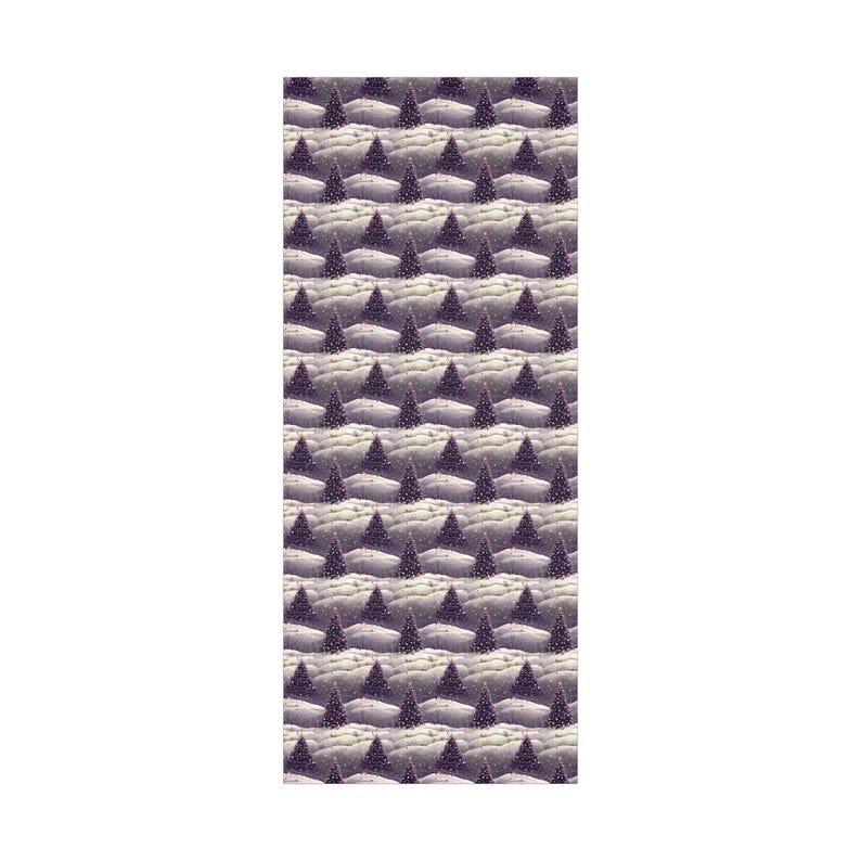 Winter Wonderland Wrapping Paper Christmas Gift Wrap Purple Snow ...