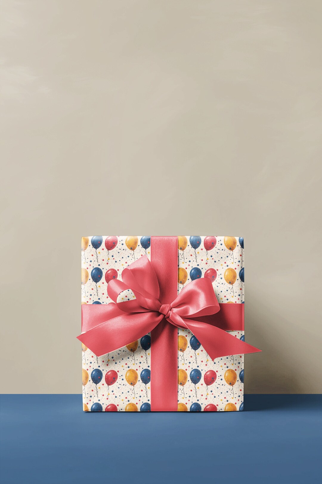 Balloon Celebration Wrapping Paper Festive Birthday Gift Wrap Party ...