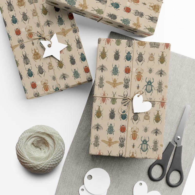 Natural History Wrapping Paper - Etsy