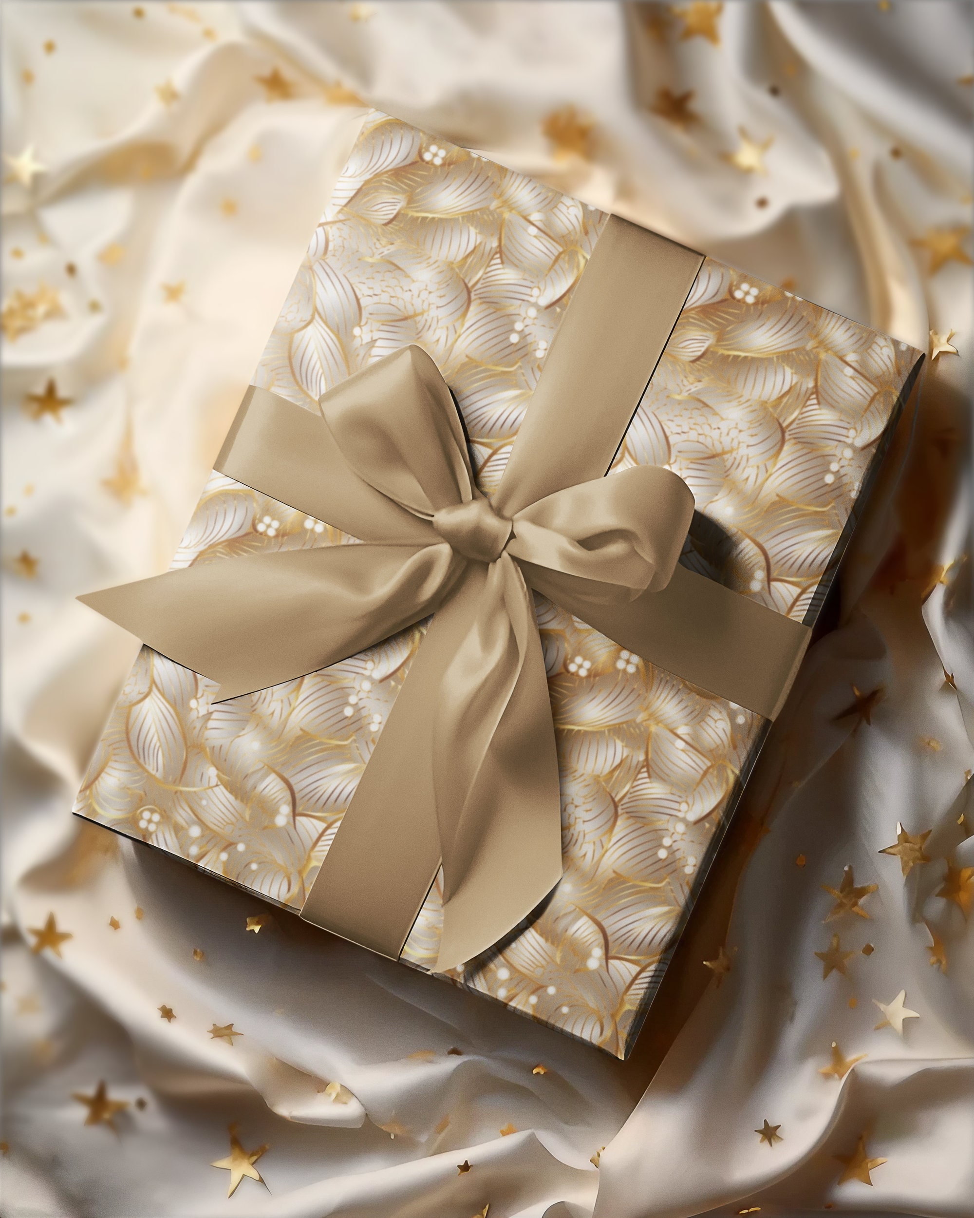 Gold foil wrapping paper store