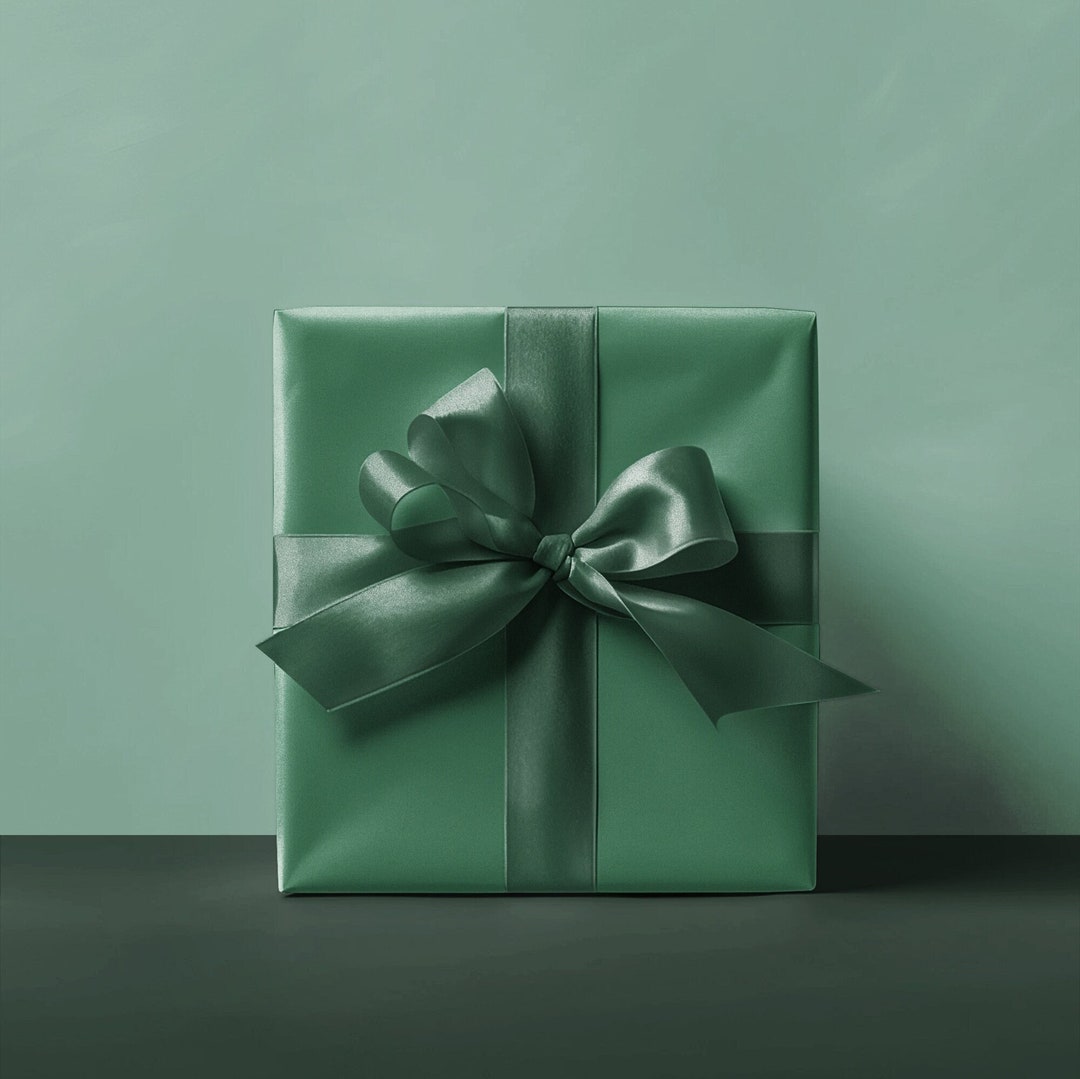 Solid Color Forest Green Gift Wrap Dark Green Wrapping Paper Green Gift ...