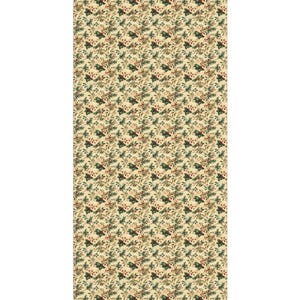 Vintage Holly Berry Wrapping Paper Realistic Leaves Red Berries Festive ...