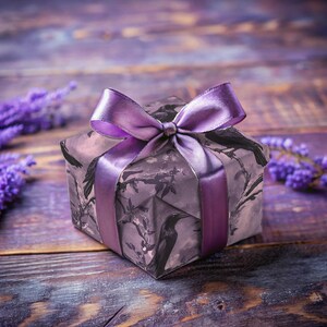 Purple Raven Wrapping Paper Deep Purple Gift Wrap Dark Bird Gift Wrap ...