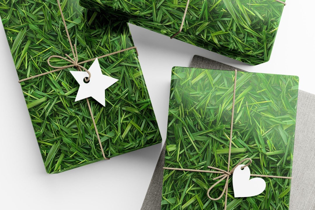 Fresh Green Grass Wrapping Paper: Yard Mowing Gift Wrap - Etsy