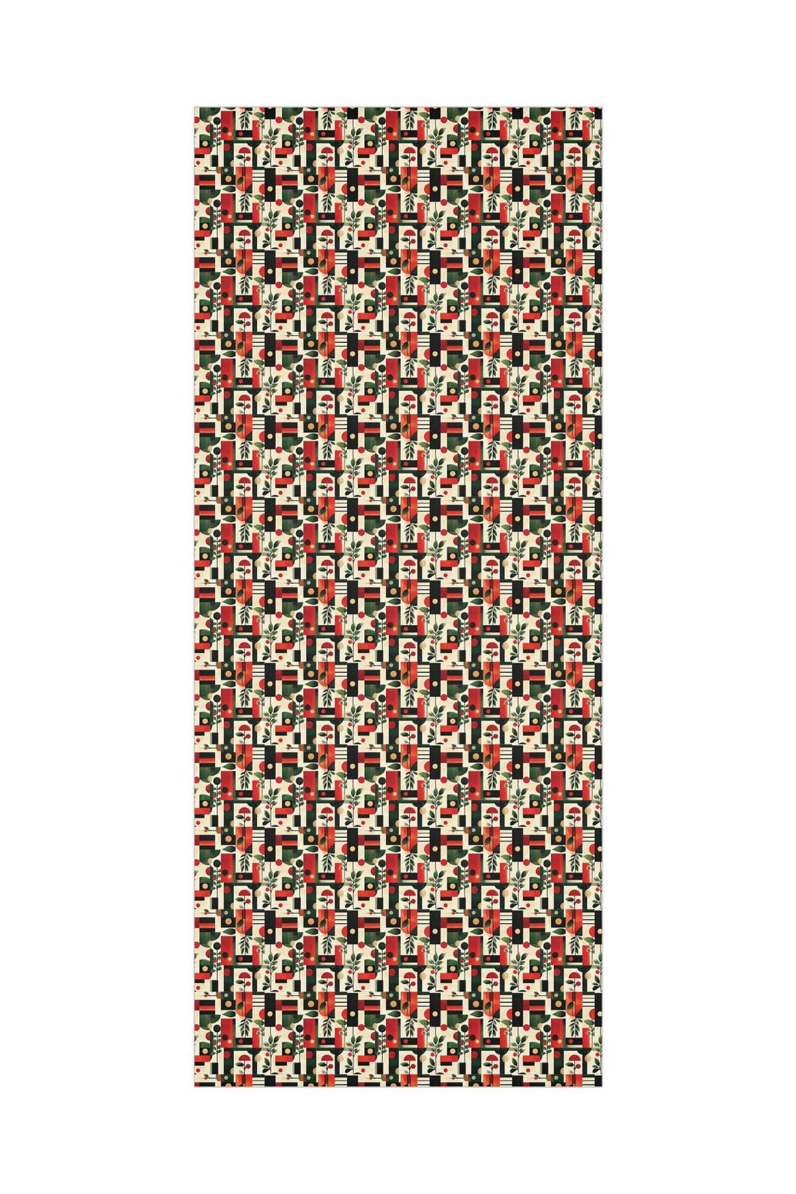 Modern Art Christmas Wrapping Paper Geometric Gift Wrap Abstract ...