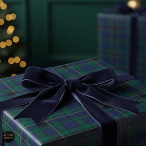 Purple Tartan Wrapping Paper - Etsy