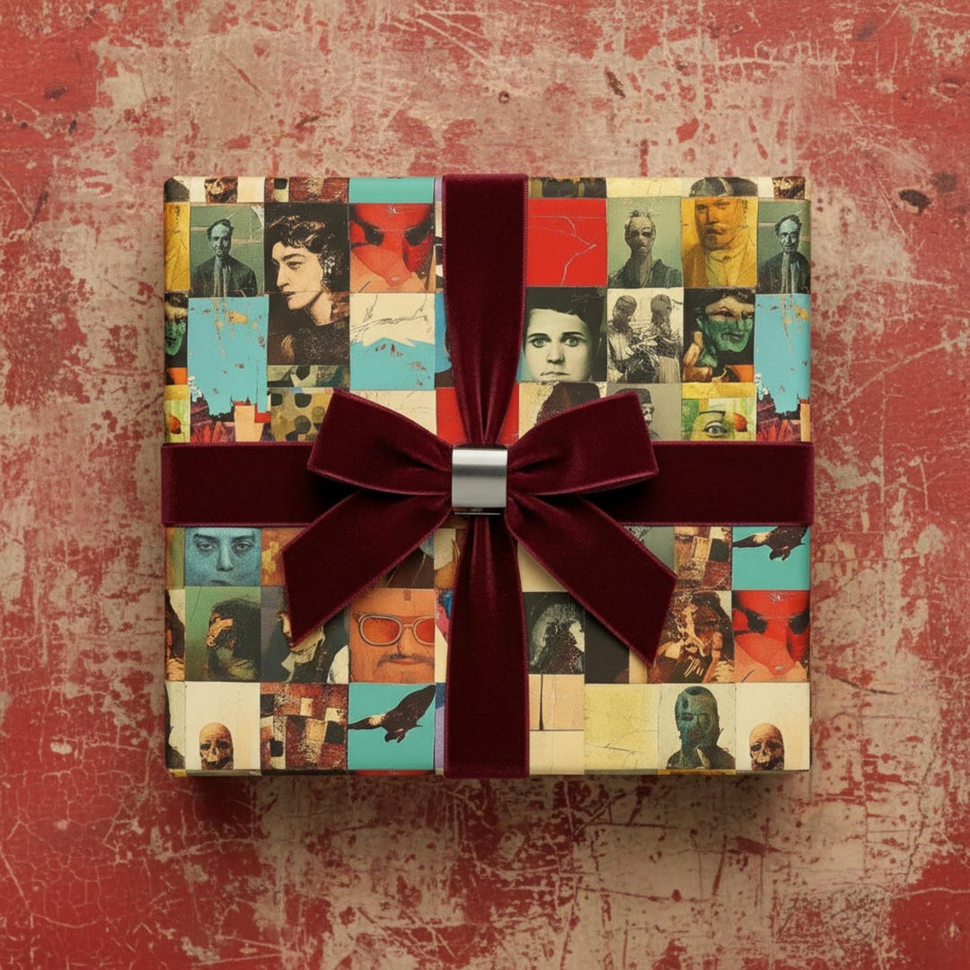 Artistic Collage Wrapping Paper: Weird Oddity Gift Wrap - Etsy