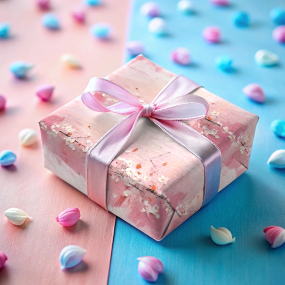 Pink gift wrapping paper store