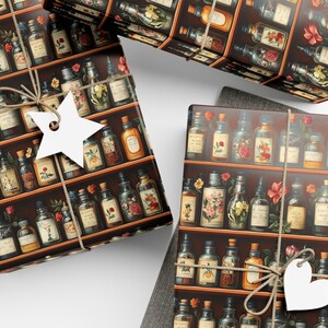 Vintage Perfume Counter Wrapping Paper Floral Gift Wrap Paper ...