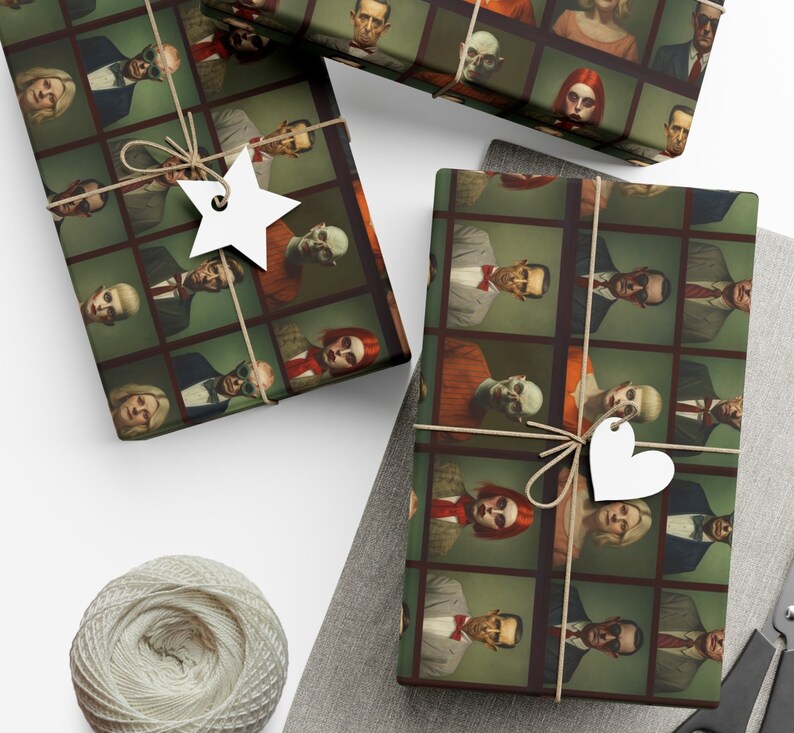 Creepy Mugshot Collage Gift Wrap Roll: Odd People Wrapping Paper - Etsy