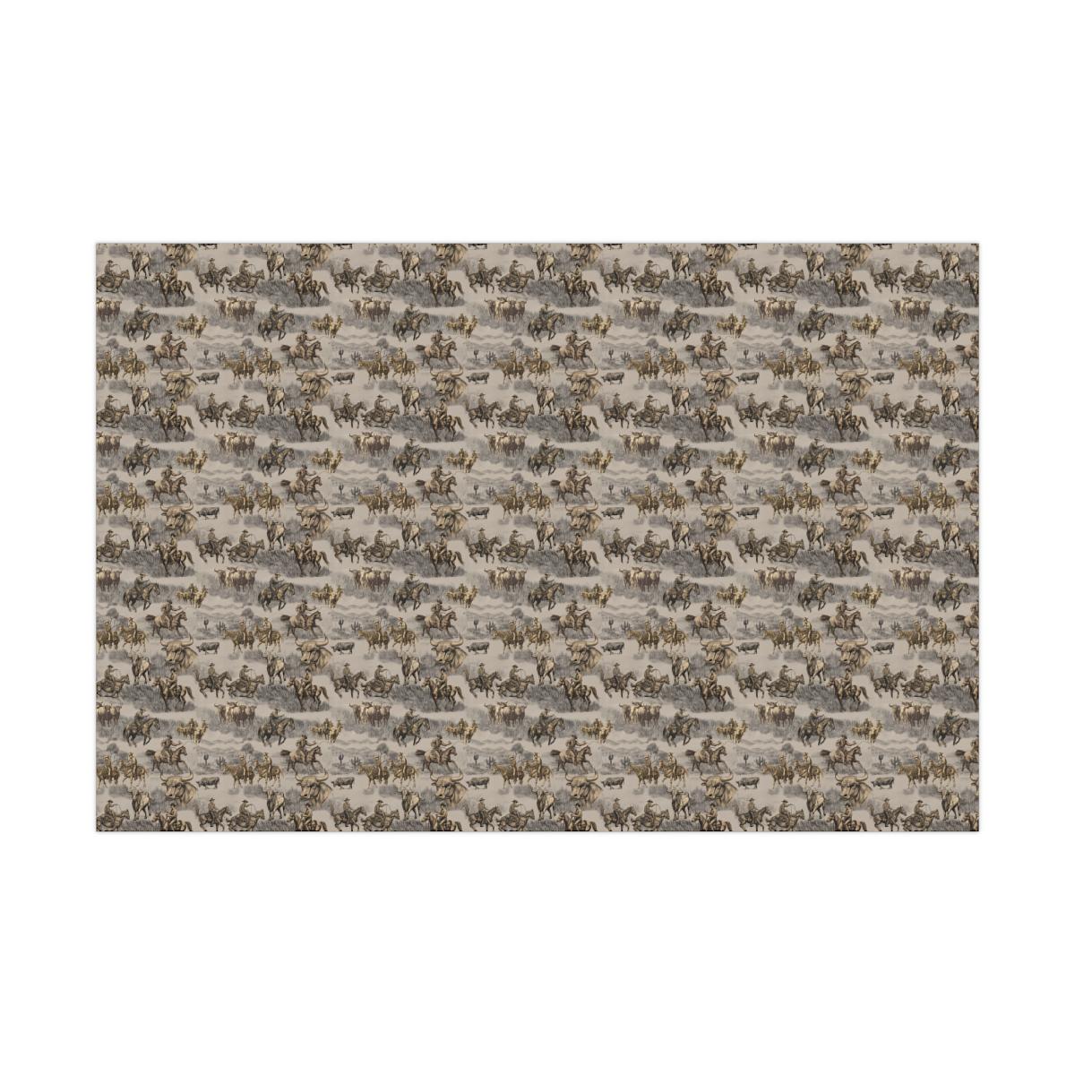 Western Cowboy Gift Wrap: Rustic Rodeo Style, Earth Tones - Etsy