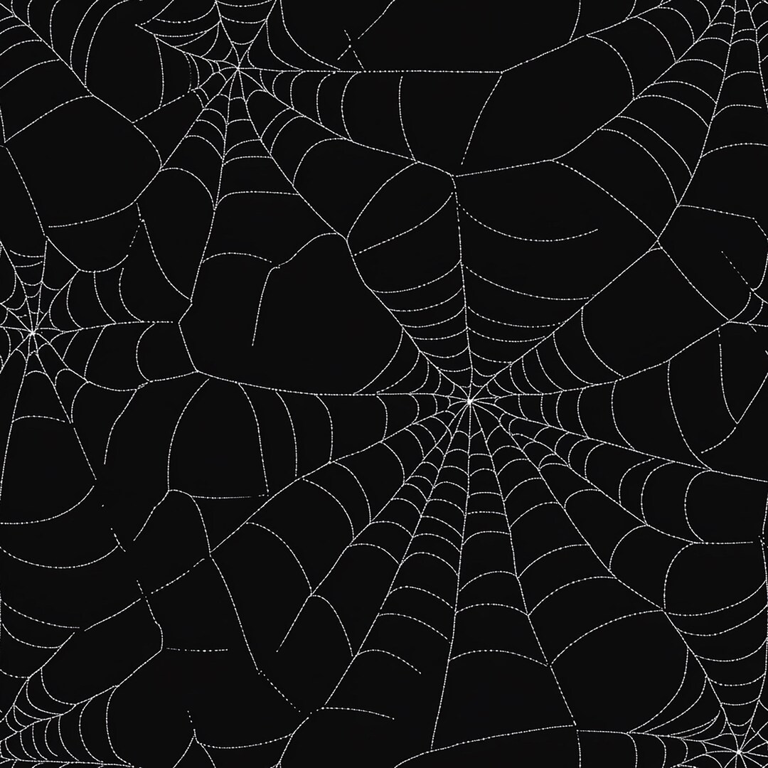 Spiderweb Wrapping Paper Halloween Gift Wrap Black Spider Web Paper ...