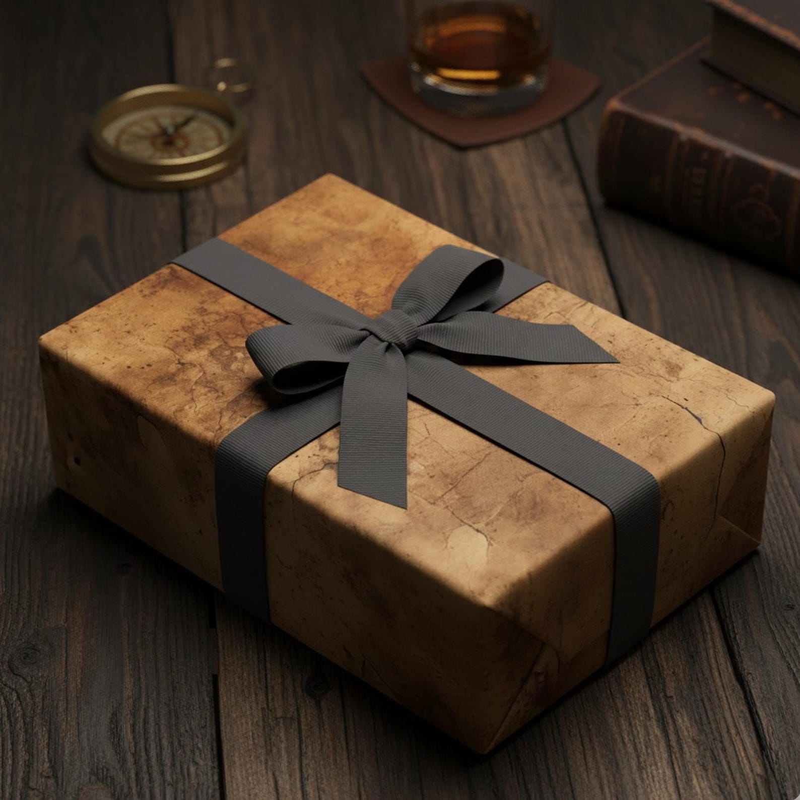 Damaged Looking Brown Wrapping Paper Distressed Worn Out Pattern Brown ...