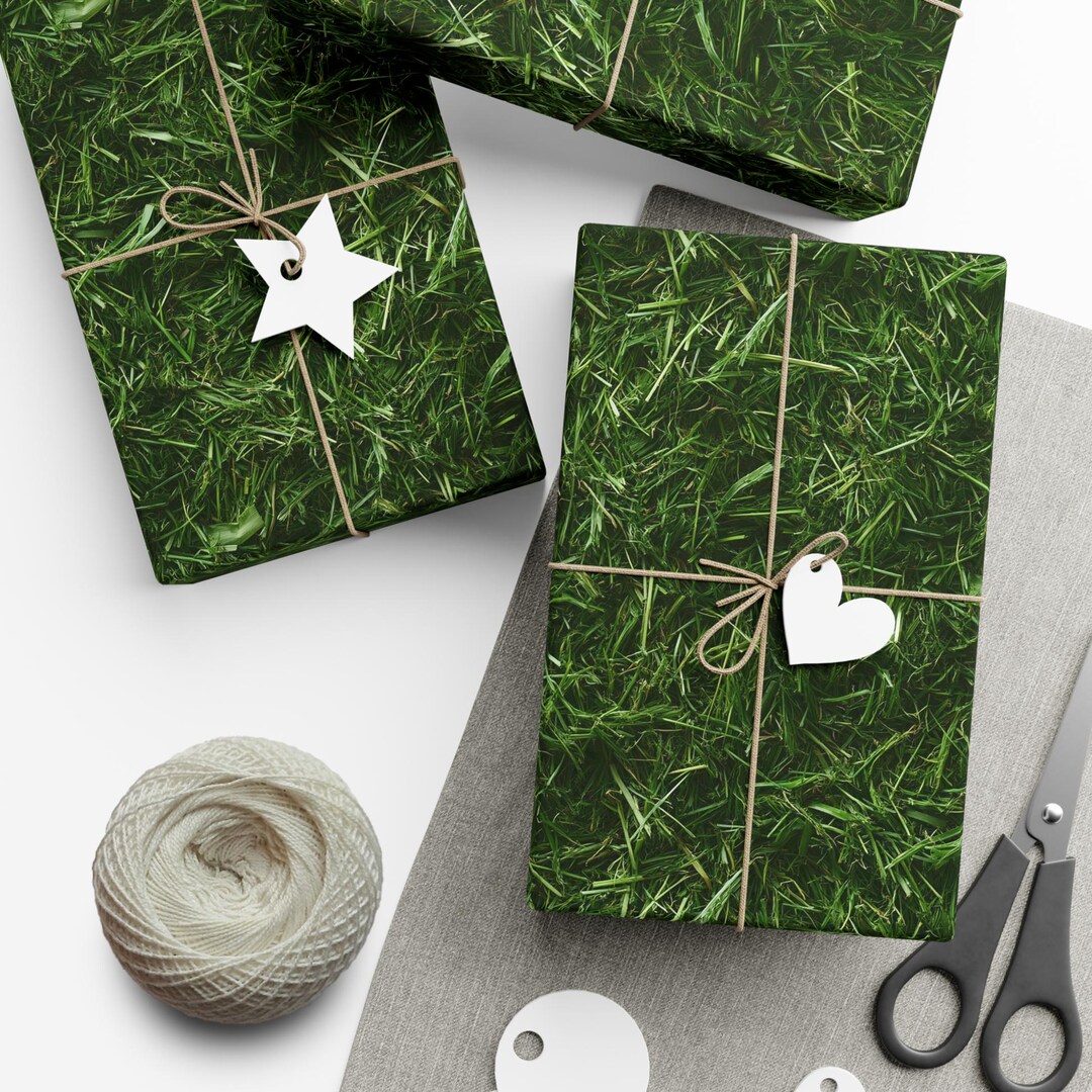 Lush Green Grass Gift Wrap: Eco-friendly Nature Paper - Etsy