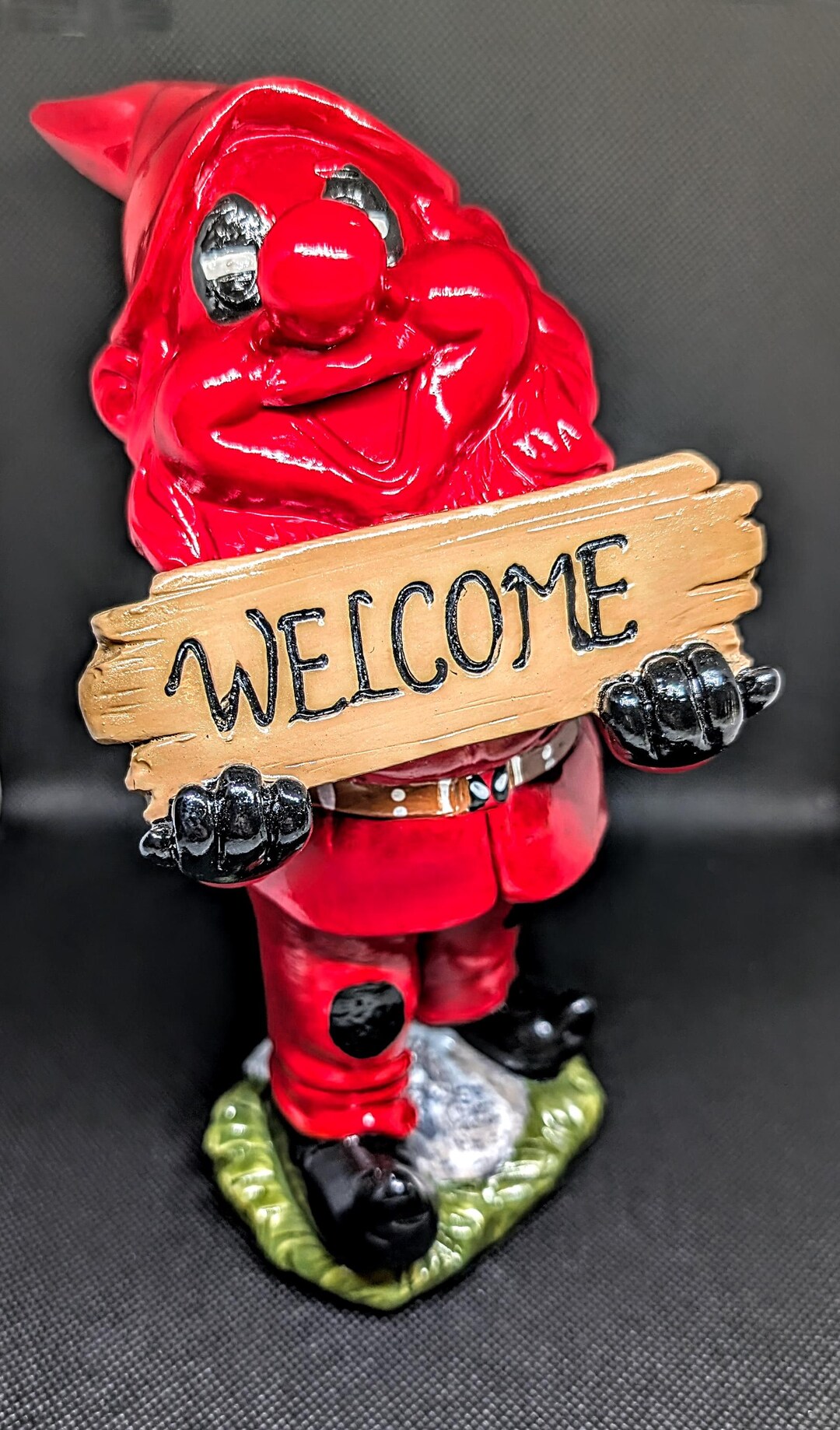 Hand Painted Deadpool Gnome - Etsy