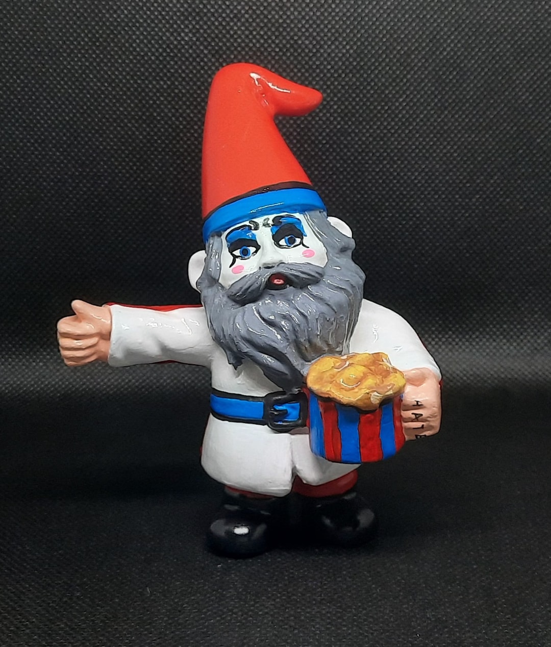 Captain Spaulding With Tasty Fried Chicken Bucket Hand Painted Gnome - Etsy