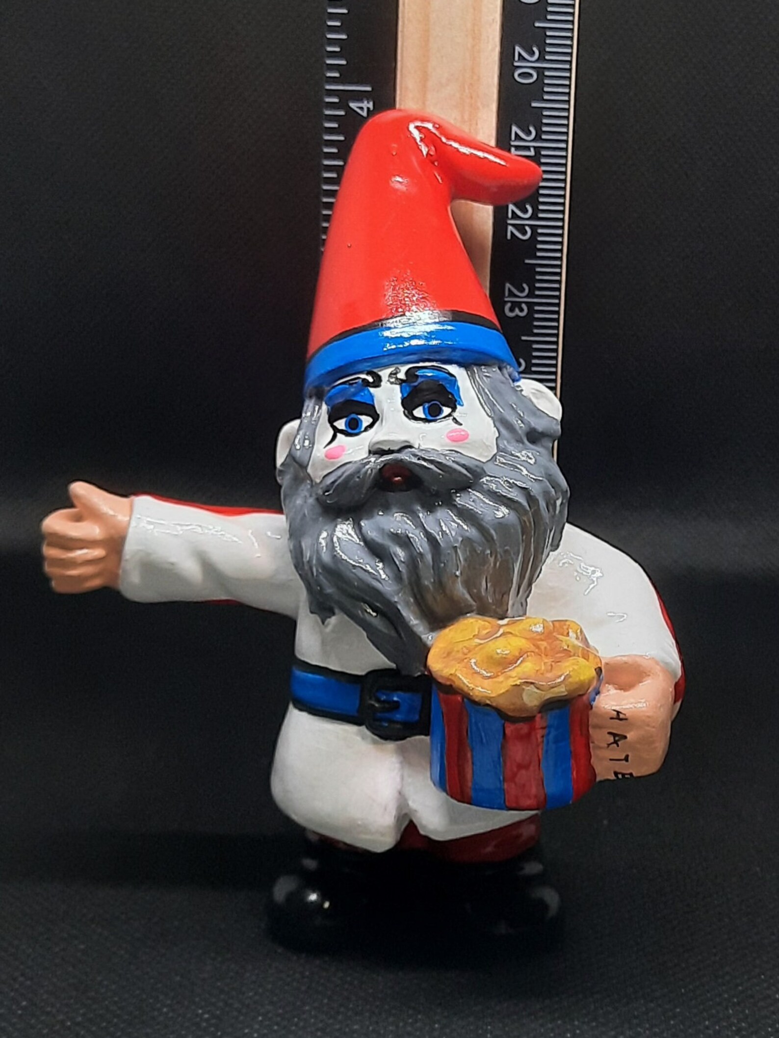 Captain Spaulding With Tasty Fried Chicken Bucket Hand Painted Gnome - Etsy
