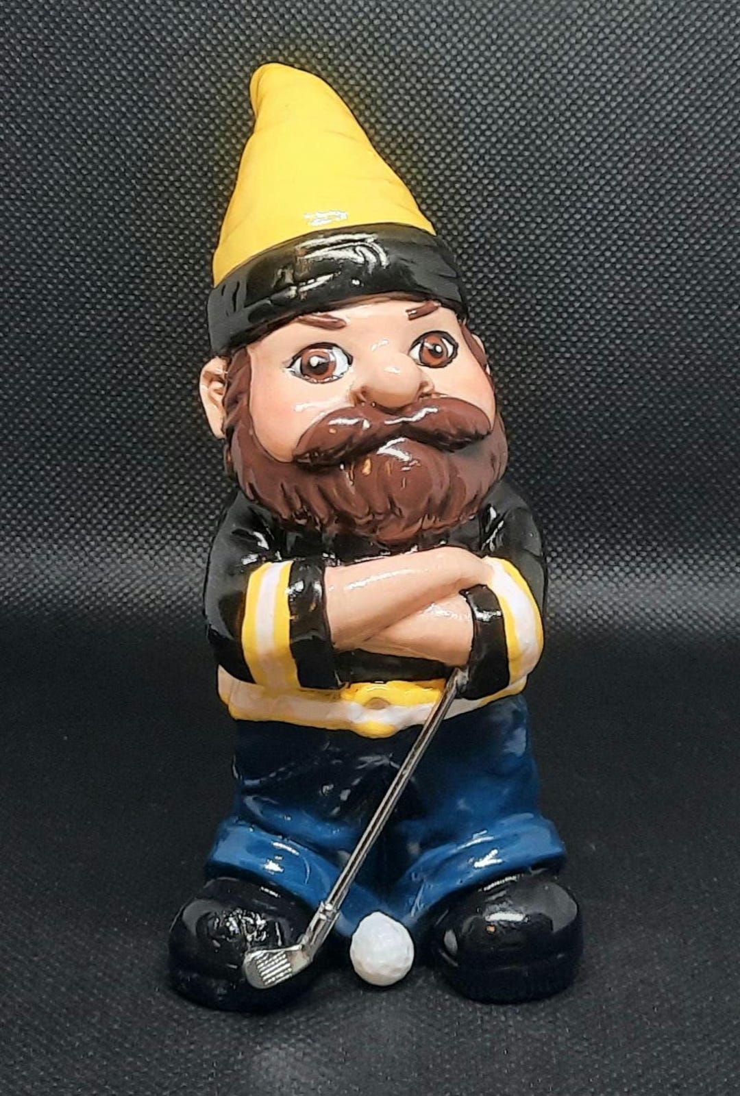 Hand Painted Happy Gilmore Gnome - Etsy