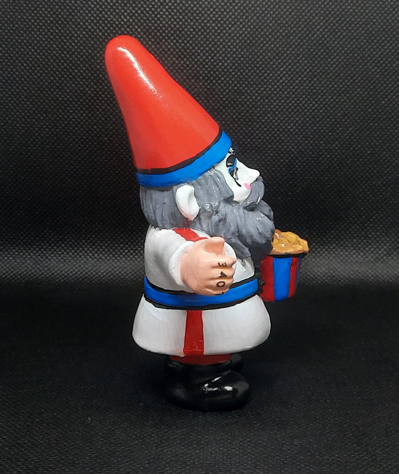 Captain Spaulding With Tasty Fried Chicken Bucket Hand Painted Gnome - Etsy