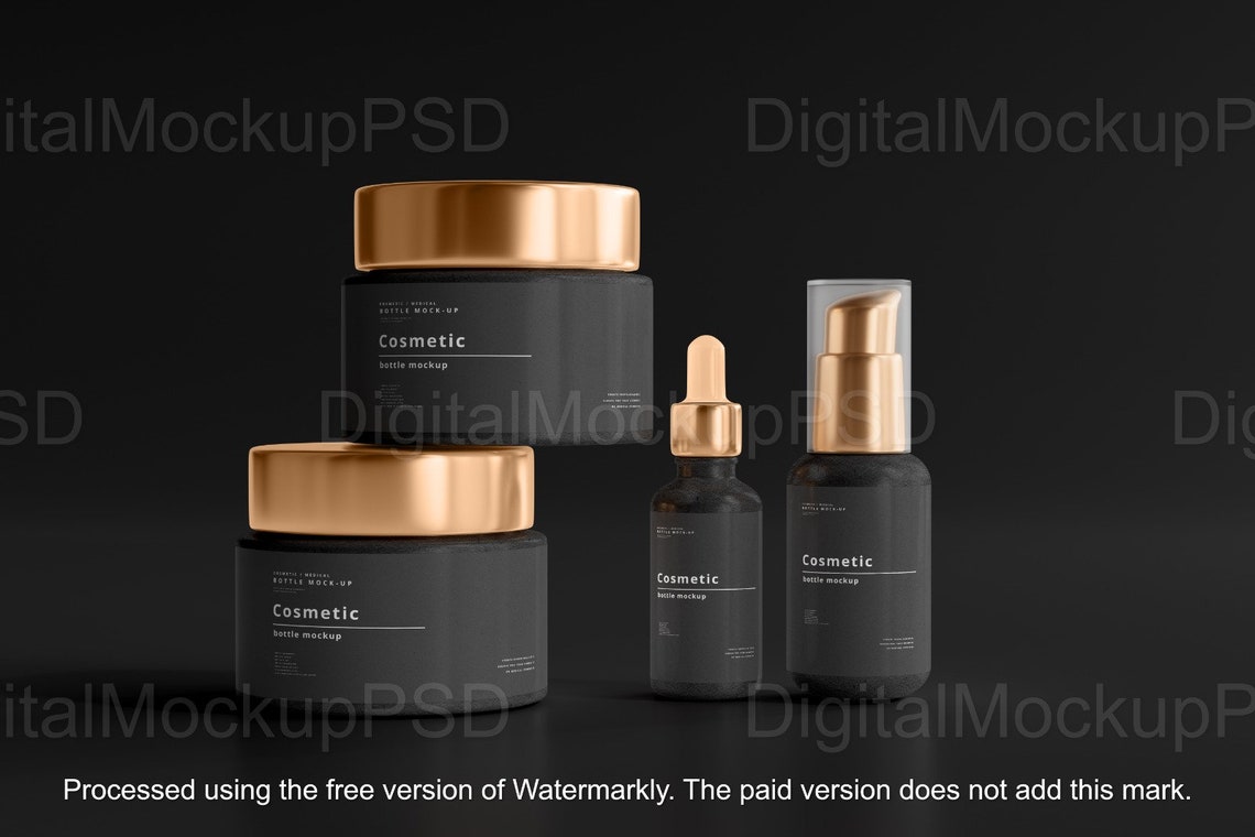 Editable Jar Labels, Cosmetic Drop Mockup, Custom PSD Product Label ...