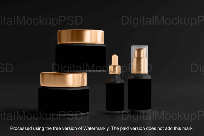 Editable Jar Labels, Cosmetic Drop Mockup, Custom PSD Product Label ...