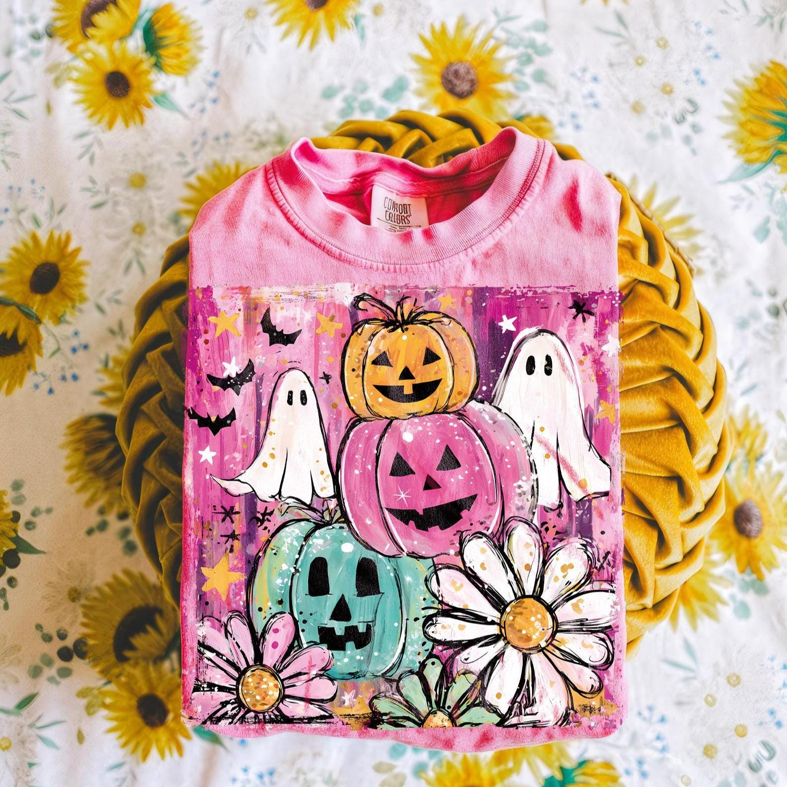 Preppy Halloween Ghost Png, Boho Pumpkin Sublimation, Pastel Halloween ...