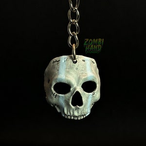 MW2 Ghost Skull Mask Keychain, Warzone Ghost Mask Keychain, Call of ...