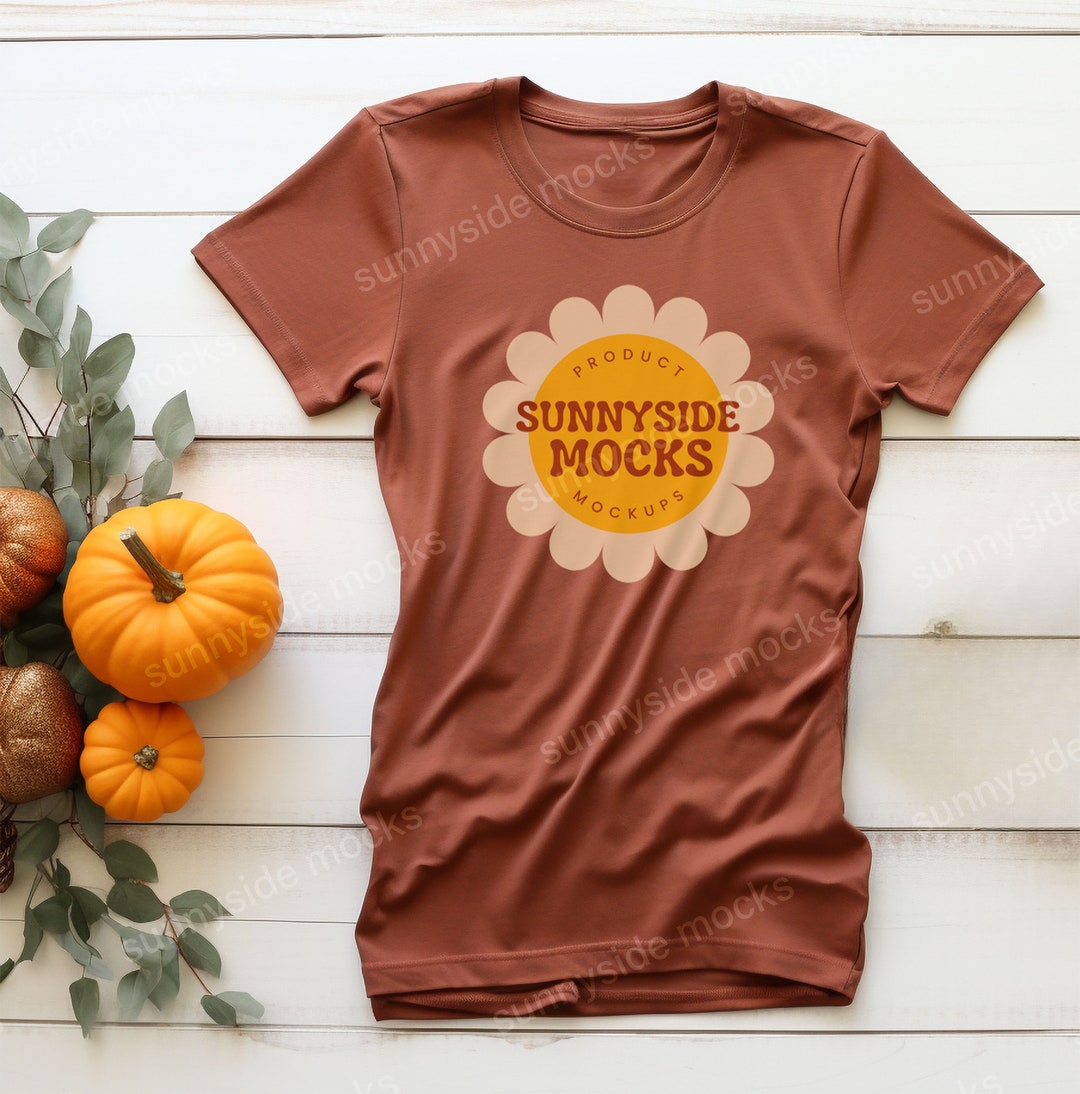Flat Lay Mockup Clay Shirt, Shirt Mockup for Fall Designs, Clay Shirt ...