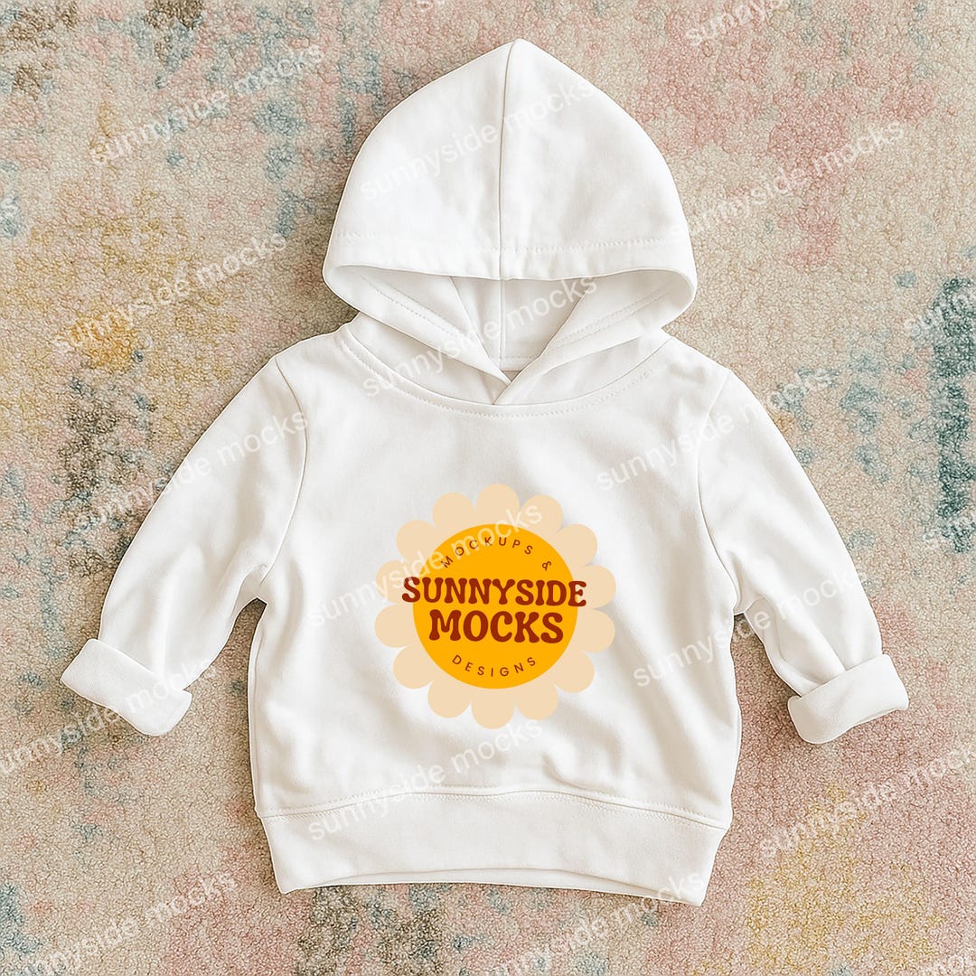 3326 Mockup, Rabbit Skins Toddler Hoodie Mockup, Kids Hoodie Mock ...